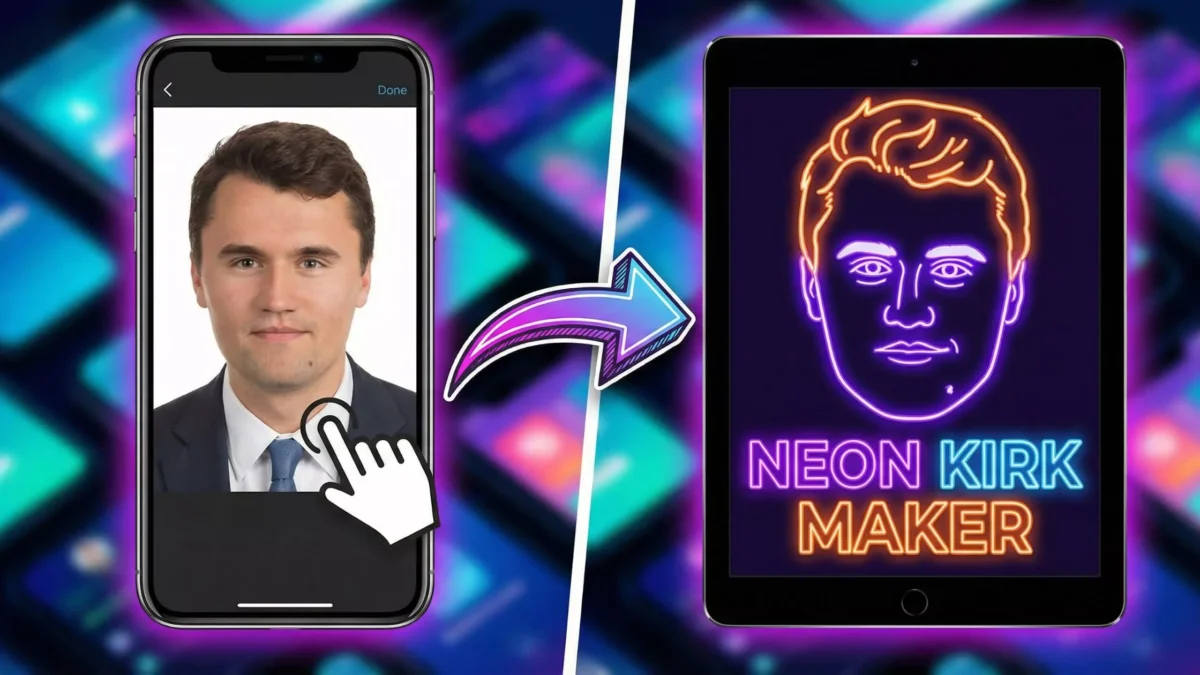 Kirkify AI: The Free Tool Turning Any Photo into a Neon Charlie Kirk ...