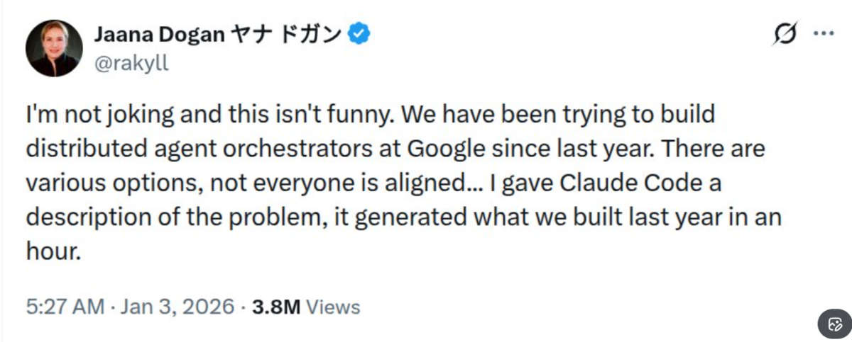 Google Engineer Says Claude Code Solved in 1 Hour What Her Team Couldn ...